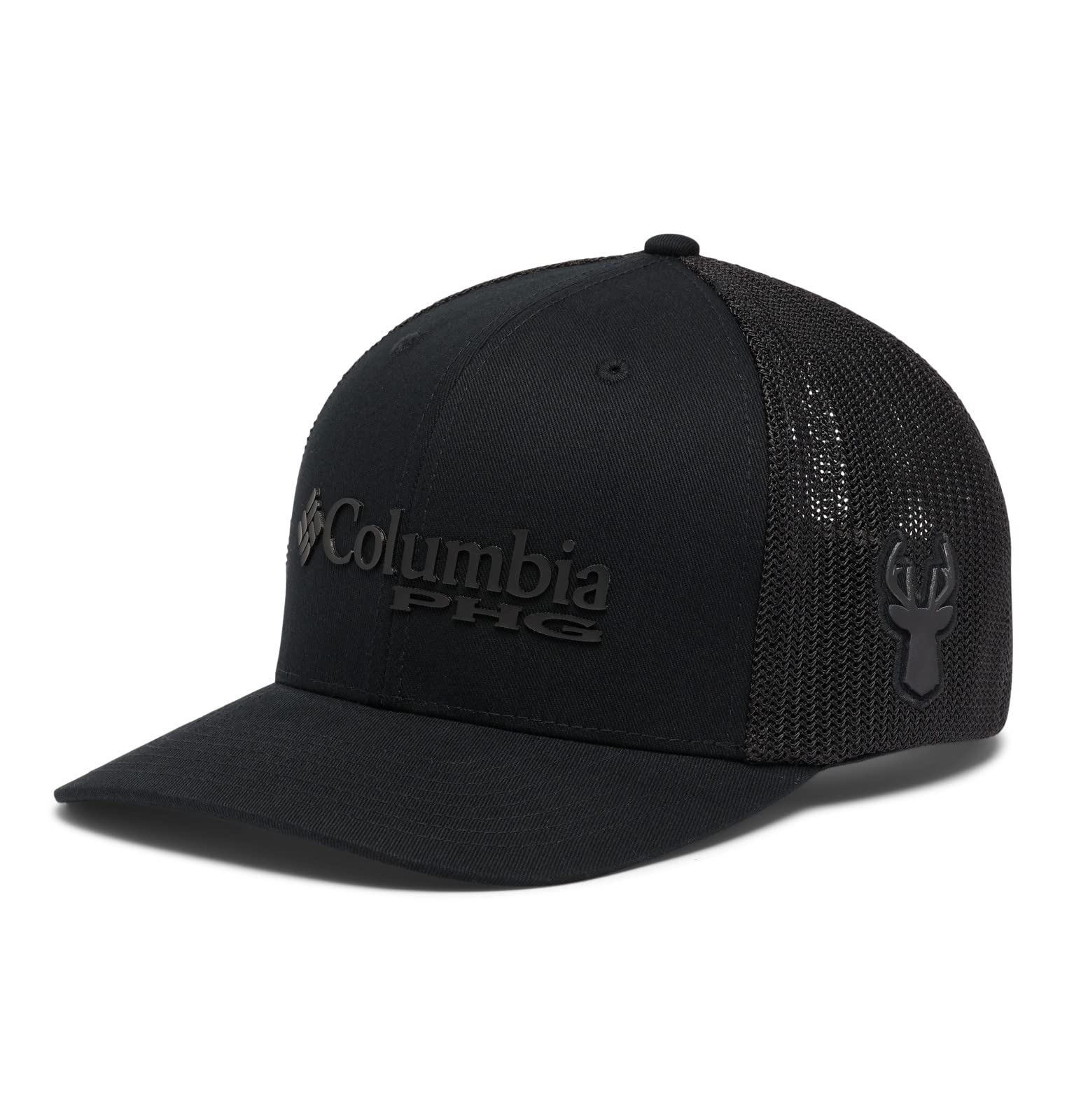 Columbia Unisex PHG Logo Mesh Ball Cap - High, Black, Large/X-Large