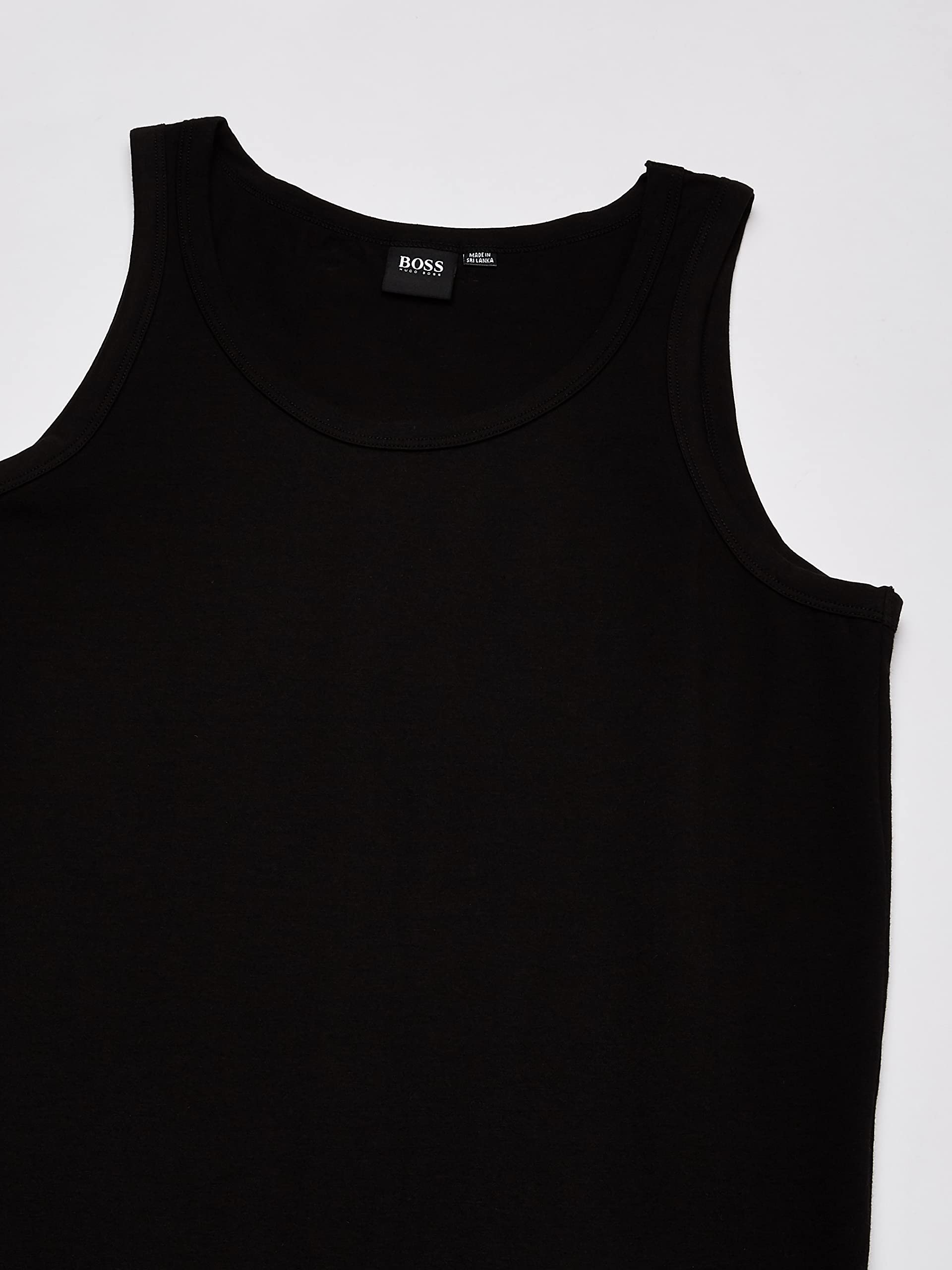 BOSS Hugo Men's Tank Top 2p Co/el 10194356 01, black, Small