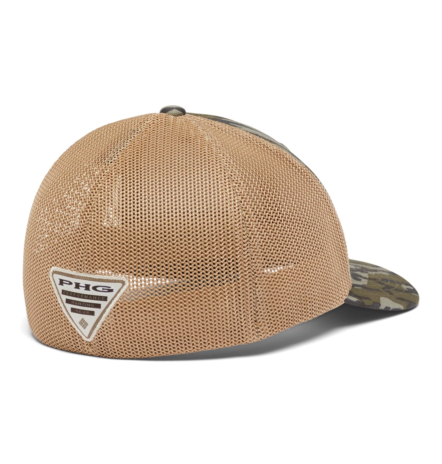 Columbia Unisex PHG Camo Mesh Ball Cap - High, Bottomland/Game Flag, Large/X-Large