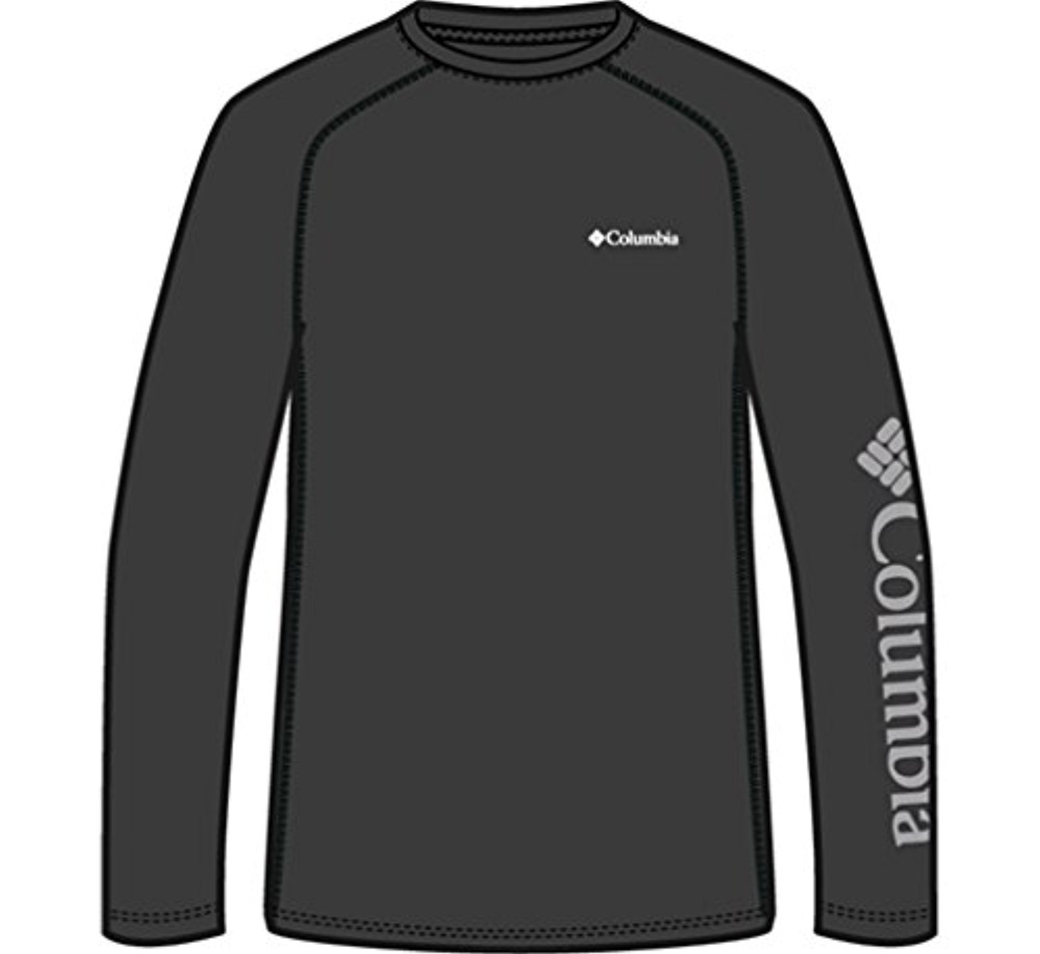 Columbia Men’s PFG Terminal Tackle Destination Long Sleeve, Sun Protection, Red Spark/Georgia, Large