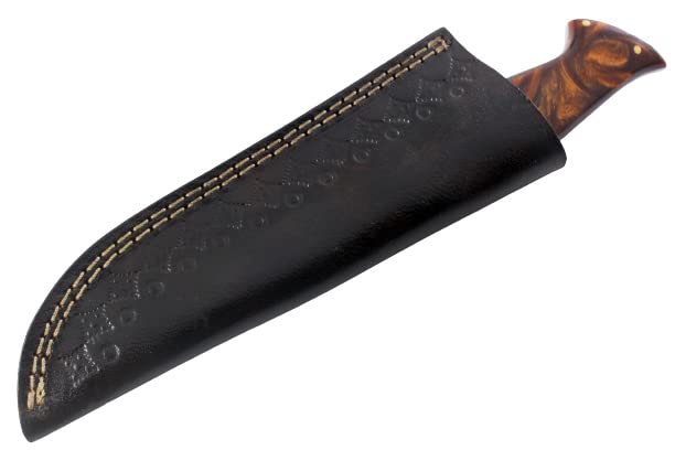 Custom handmade Damascus steel fixed blade hunting knife. PPI-26