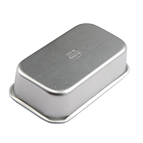 Hemoton 5pcs Pastry Dough Square Tray Stainless Steel Toaster Oven Toast Baking Pan Loaf Baking Dish Dough Bread Pan Silver Household Baking Plate Kitchen Supplies Small Bread Brownie Mold