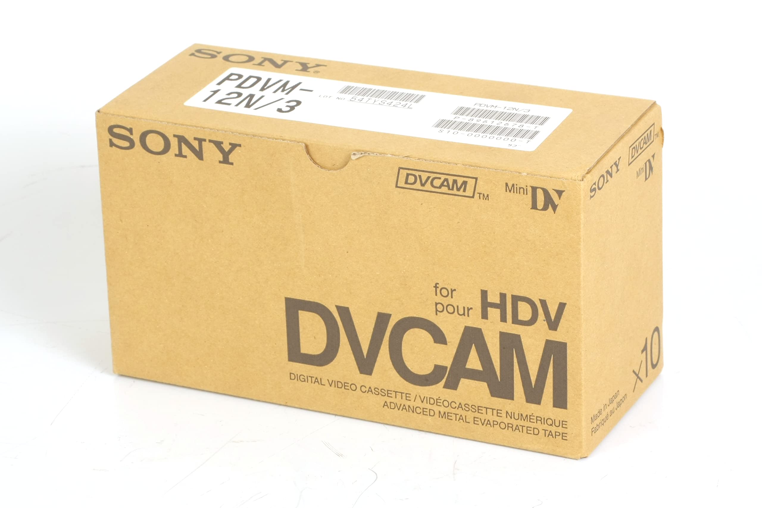 DVCAM PDVM-12N Digital Video Cassette MINIDV LOT of 10