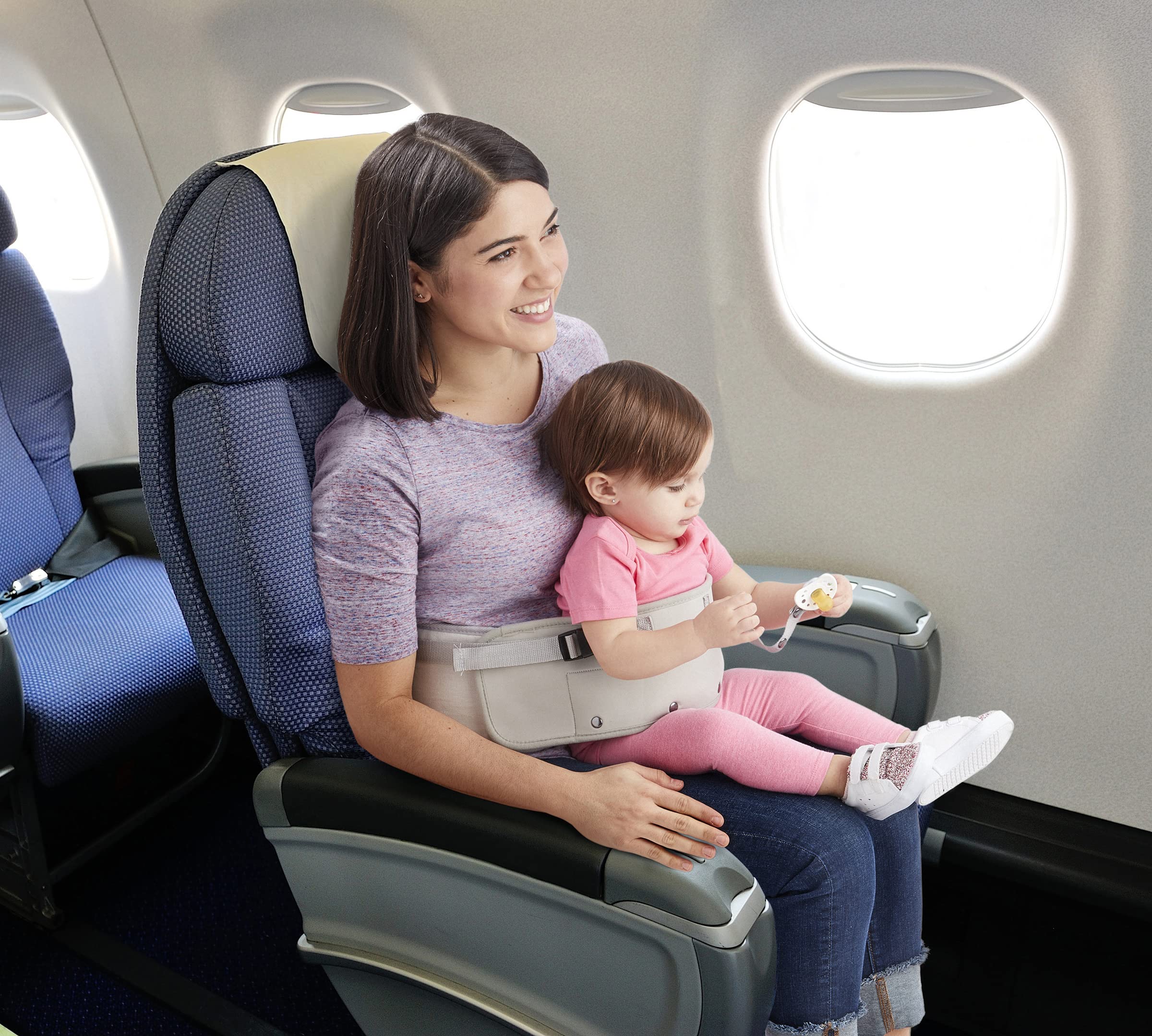 Primo LapBaby - Ergonomic, Adjustable, and Portable Infant Seating Aid for Travel, Feeding, and Working from Home with Animal Print Drop Cloth
