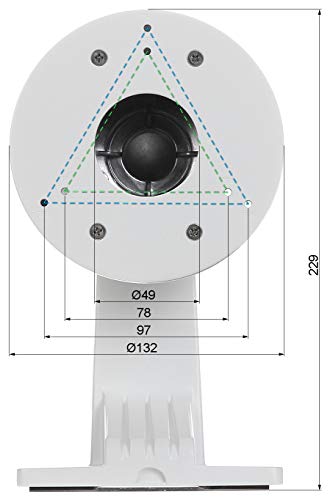 DS-1273ZJ-130-TRL WML, PC130T, LTB301 Wall Mounting Bracket for Selection of HIK Turret Dome Network Security Camera, White, (4 Pack)