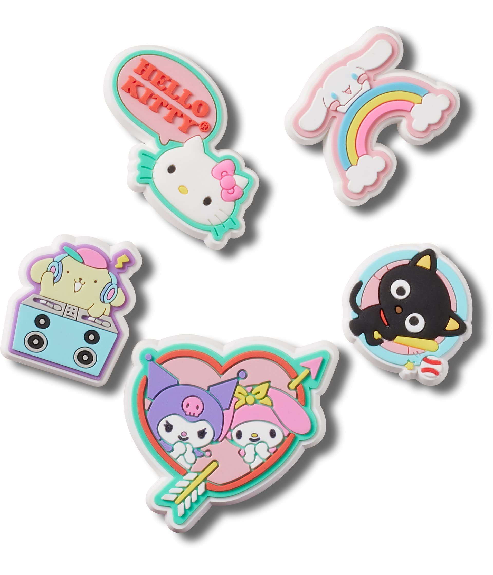 Crocs Jibbitz Hello Kitty and Friends Shoe Charms 5 Count (Pack of 1)