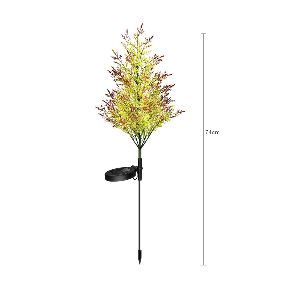 Solar Garden Lights Pine Shape Decorative Light LED Lamp Waterproof Solar Led Lights Outdoor Lighting Christmas Tree Decoration Light for Decorative Home Garden 2PCS