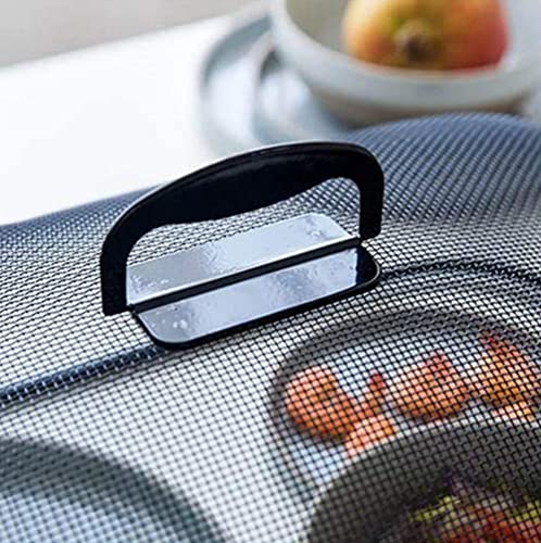 CUISINOX Dome for BBQ, Picnics and Outdoor Entertaining Stainless Steel Mesh Food Cover, Rectangular 18.5" x 13.5" x 8", Black