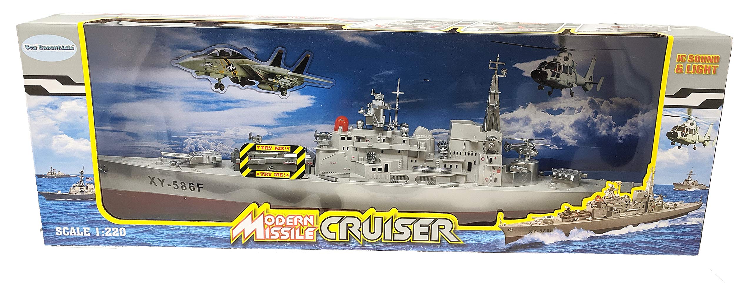 Toy Essentials 28 Inch Military Battleship Warship Aircraft Carrier Sound and Lights