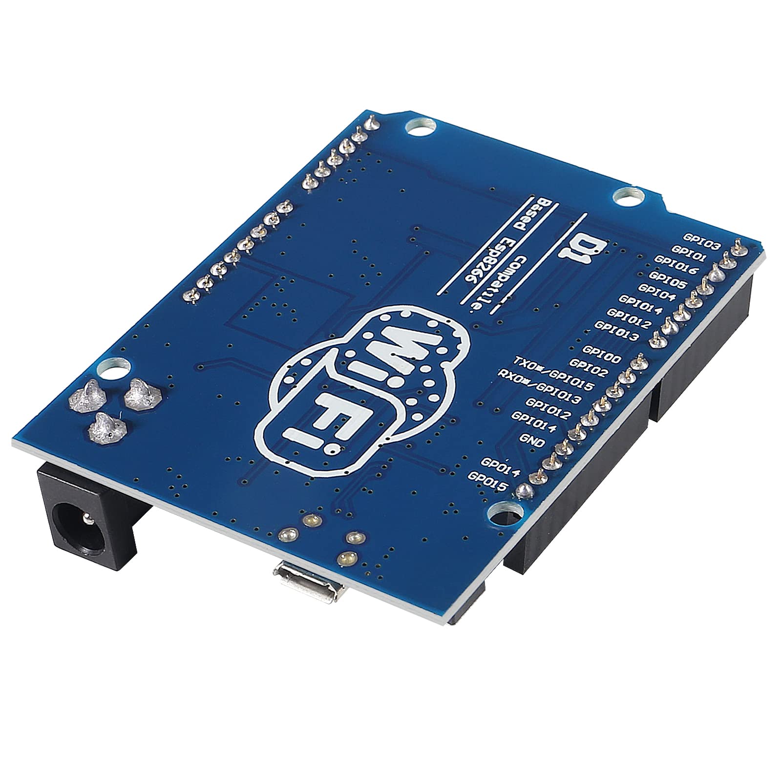 DWEII 3PCS D1 NodeMCU WiFi ESP8266 ESP-12F CH340 Micro USB Serial Chip IoT Development Board ESP8266 3.3V PCB Antenna WLAN I2C IIC SPI Compatible with Arduino IDE
