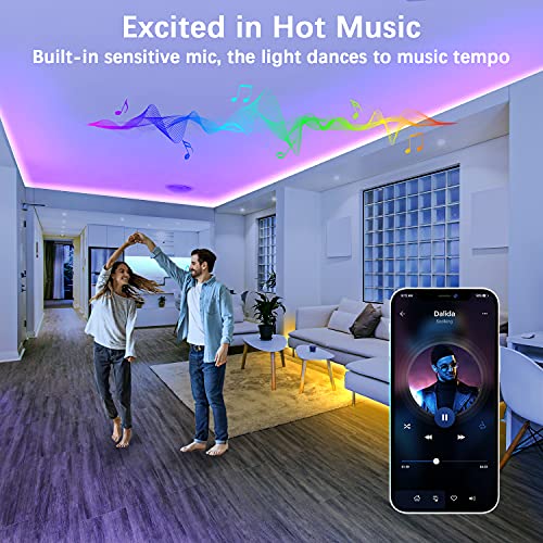 Cozylady LED Strip Light, LED Light Strip for Bedroom, Kitchen(65.6ft, RGB)