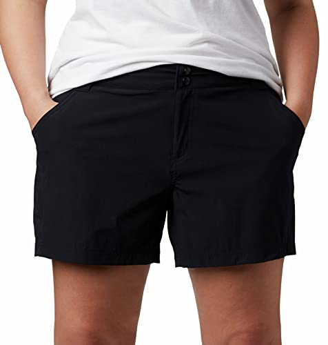 Columbia Womens Coral Point Iii Athletic Shorts, Black, 10 US