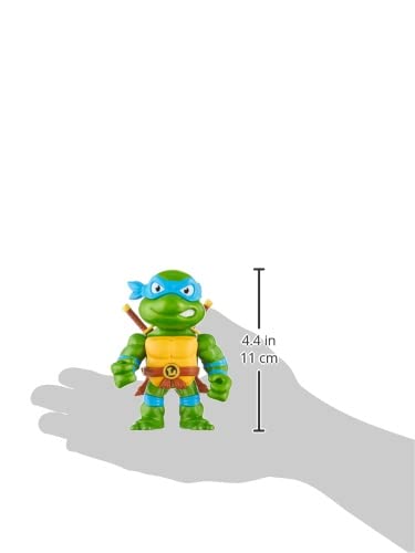 Jada Toys Teenage Mutant Ninja Turtles 4 Leonardo Die-cast Figure, Toys for Kids and Adults, Blue
