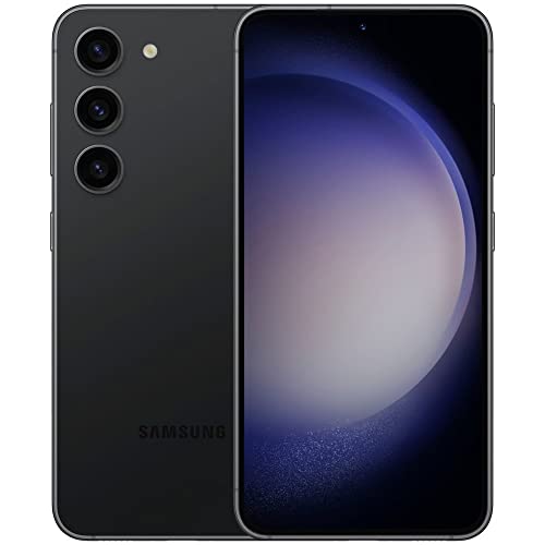 SAMSUNG Galaxy S23 5G (256GB, 8GB) 6.1" AMOLED 2X, 50MP Camera, Global Volte (Fully Unlocked for AT&T, Verizon, T-Mobile, Global) S911U (w/ 25W Super Fast Charger, Phantom Black) (Renewed)