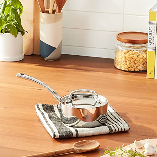 Cuisinart French Classic Tri-Ply Stainless 1-Quart Saucepan with Cover,Silver