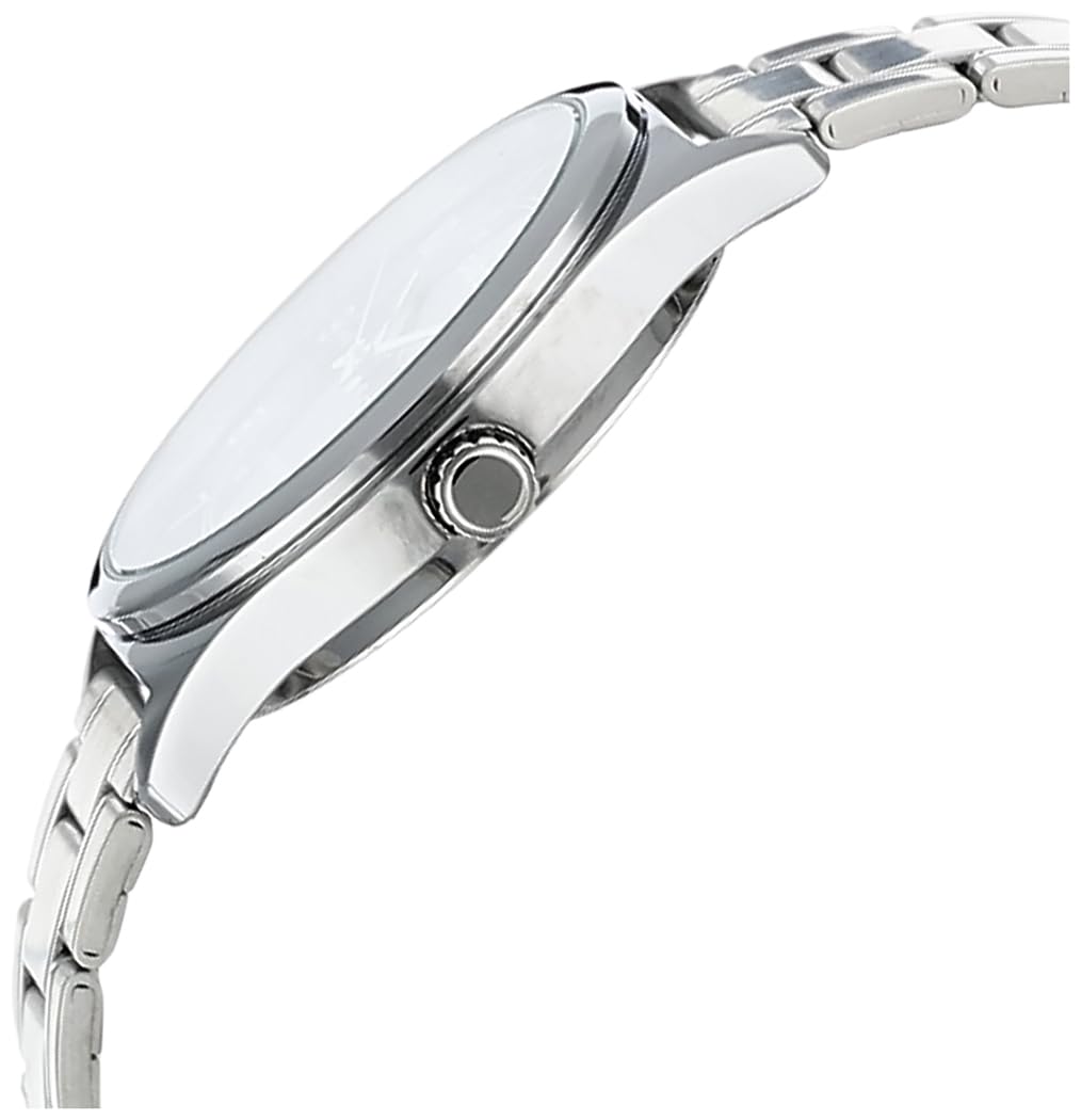 Casio MTP-V006D-1B2 Men's Stainless Steel Easy Reader Black Dial Day Date Analog Dress Watch