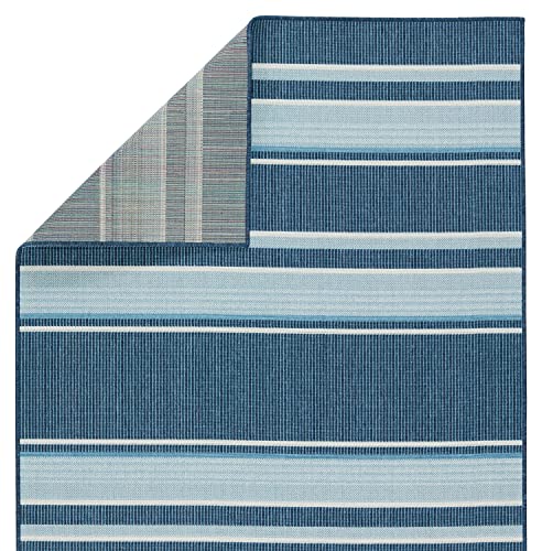 Jaipur Living Vibe Devato 2'6"X8' Area Rug, Coastal Blue for Outdoor Spaces