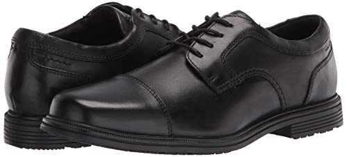 Rockport mens Rockport Men's Robinsyn Waterproof Cap Toe Oxford, Black, 9.5 US