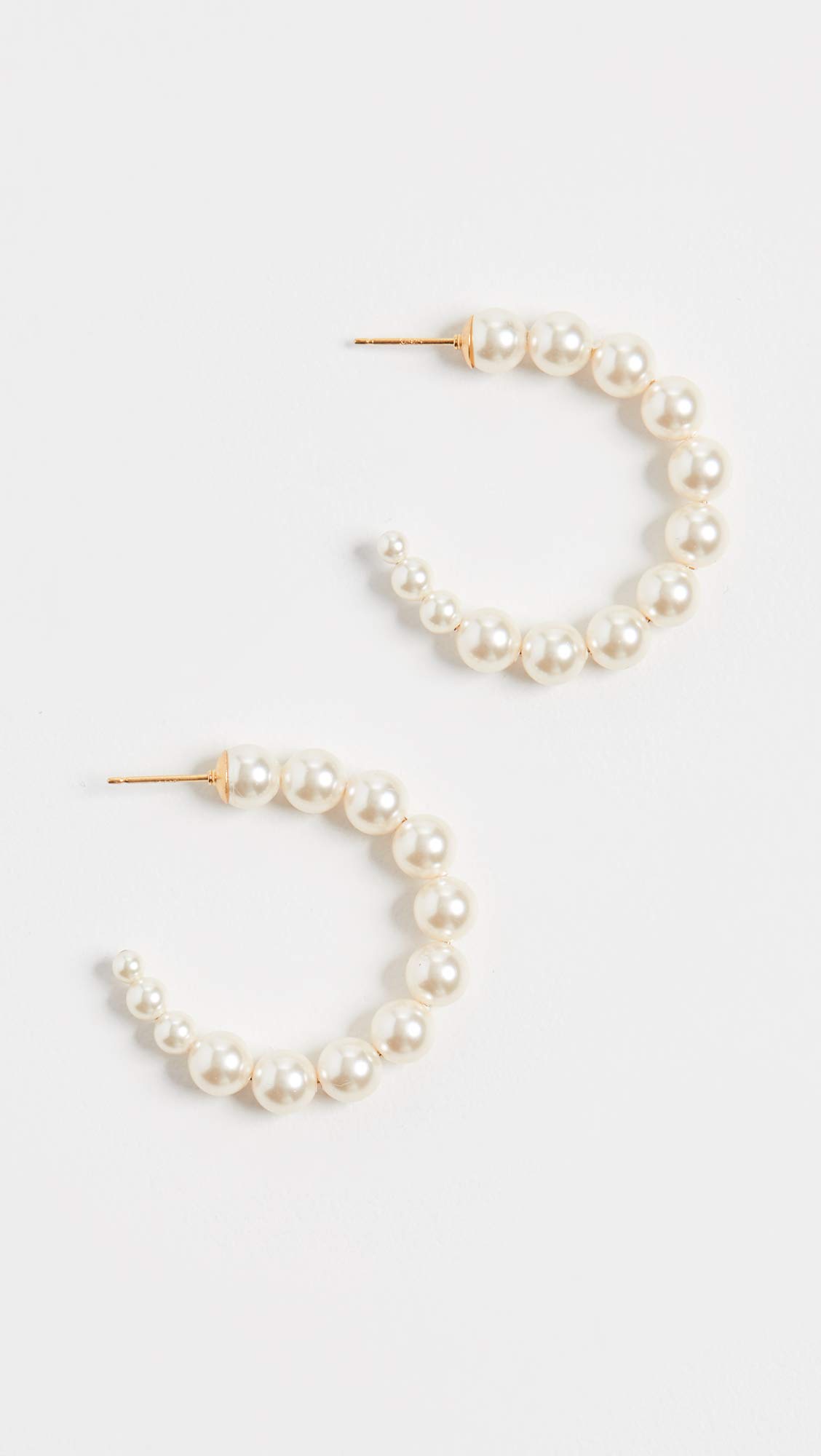 Chan Luu Women's Cream Pearl Earrings, Cream Pearl, Off White, Gold, One Size