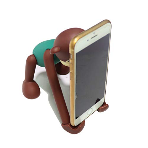 MISIXILE Desktop Cell Phone Stand Holder,Cute Animal Cell Phone Stand,Monkey Shape Cell Phone Holder,Adjustable Phone Supporter for Desk