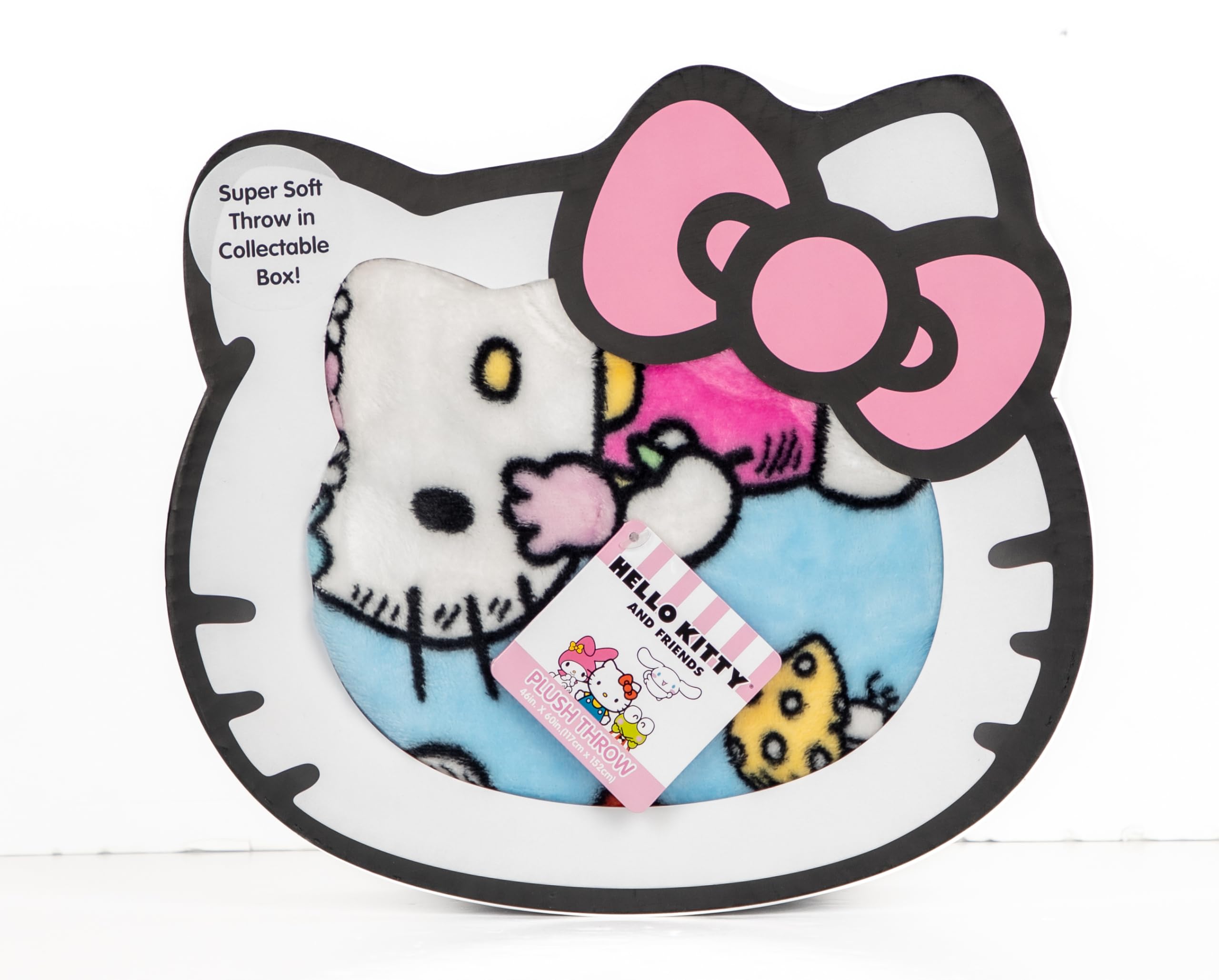 Hello Kitty Throw Blanket with Gift Box - Throw Measures 46 x 60 Inches β Super Soft Special Edition Fleece Bedding