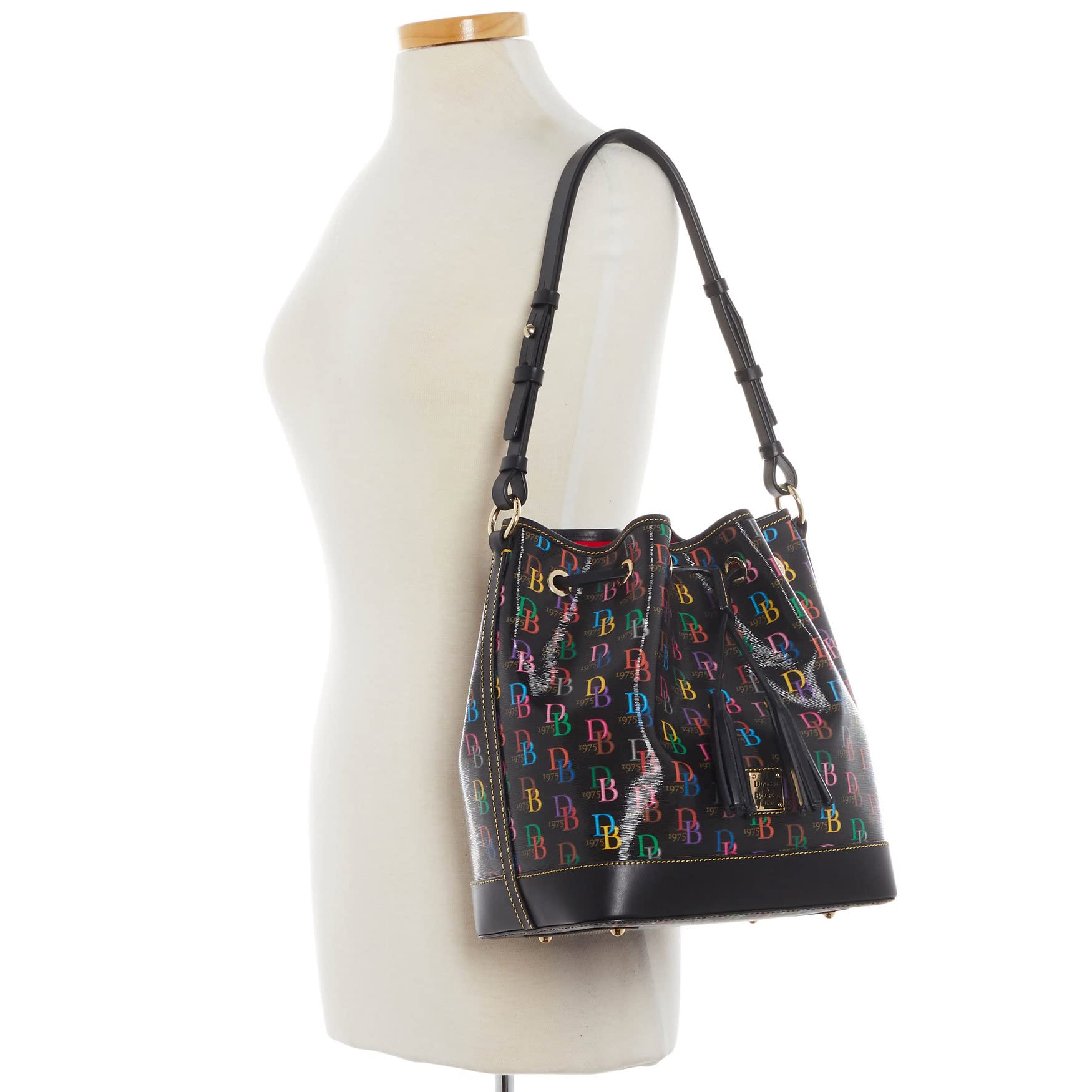 Dooney & Bourke Handbag, Db75 Multi Drawstring Shoulder Bag - Black