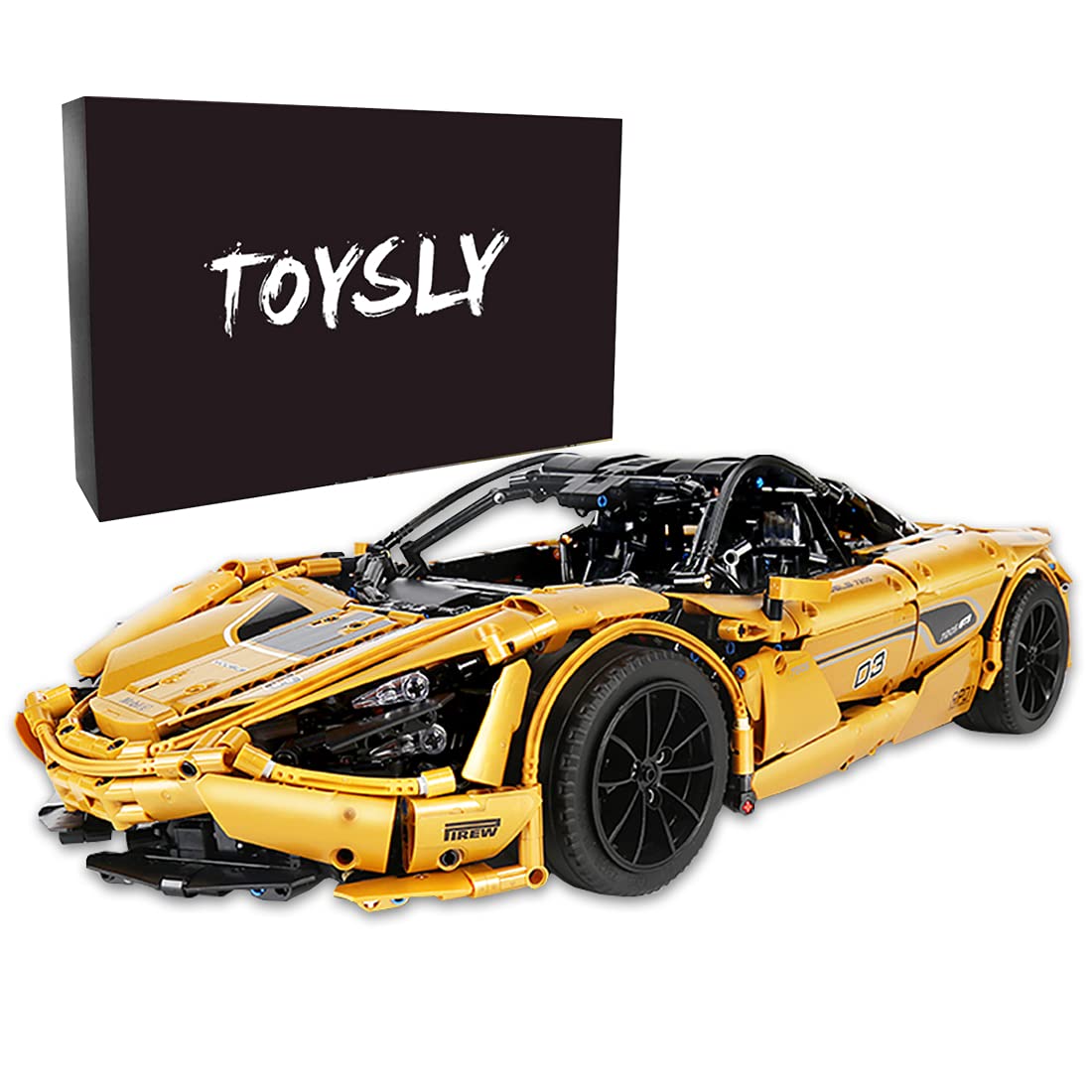 TOYSLY Technique Building Block Set for Adults, Model Cars Kits to build and 720 MOC Building Kits and Engineering Toy for teens, 1:8 Scale Race Car Model (3149 PCS)
