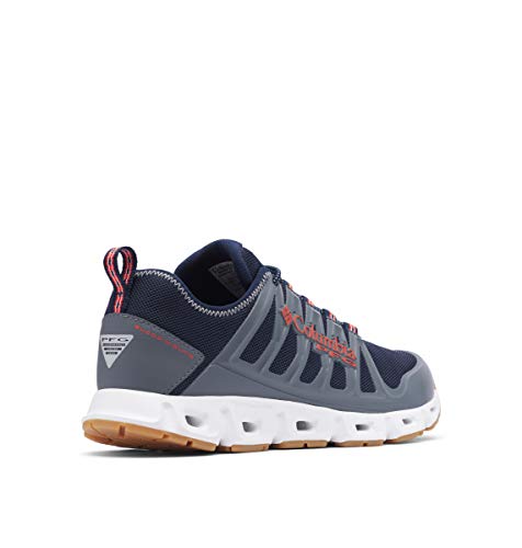 Columbia PFG Men's Megavent II PFG Shoe, Collegiate Navy/Blood Orange, 7 Regular US