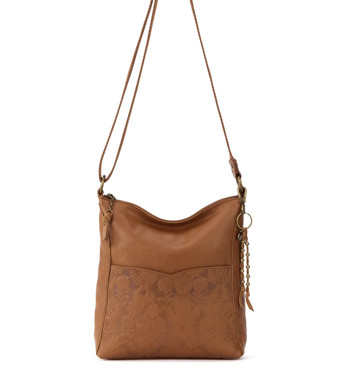 The Sak Lucia Crossbody Tobacco Floral Embossed One Size