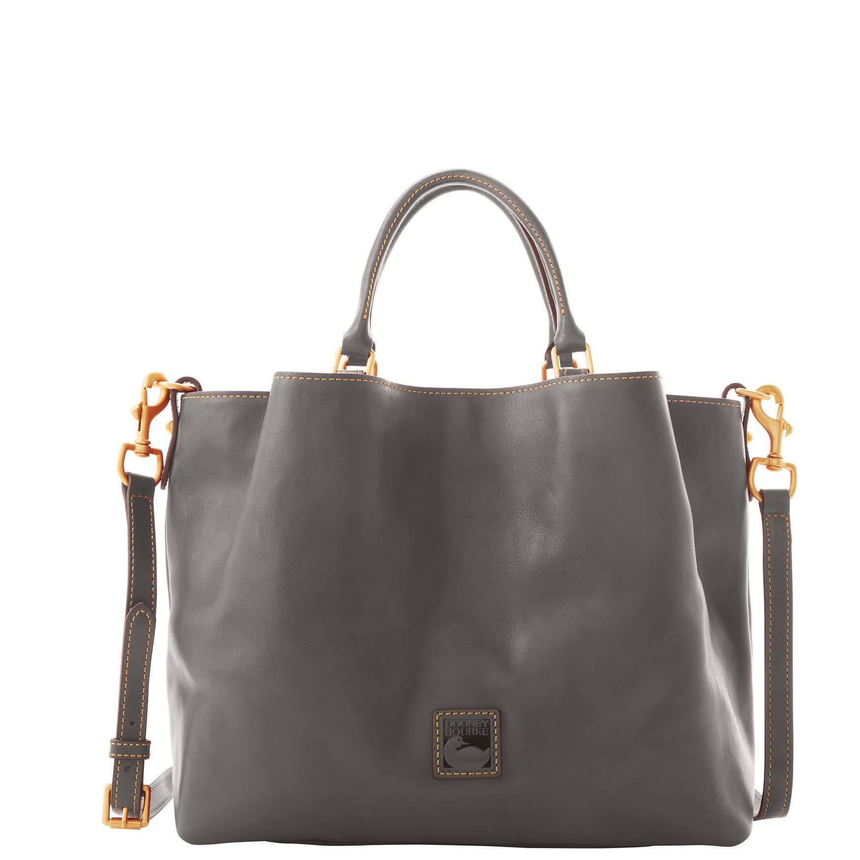Dooney & Bourke Handbag, Florentine Large Barlow Satchel - Charcoal