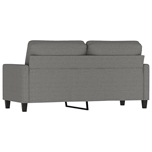 CUMYZO 2-Seater Sofa Dark Gray 55.1" Fabric Gray 22kg/48.4Ib