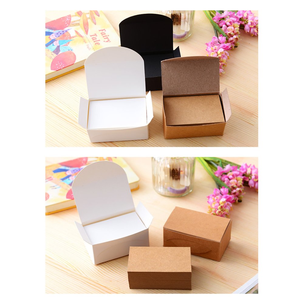 CREATIVE HOBBIES 100pcs Kraft Paper Double-Sided Blank Cards Business Cards Word Card Message Card DIY Gift Cards for Handwriting Doodle White 100 Sheets