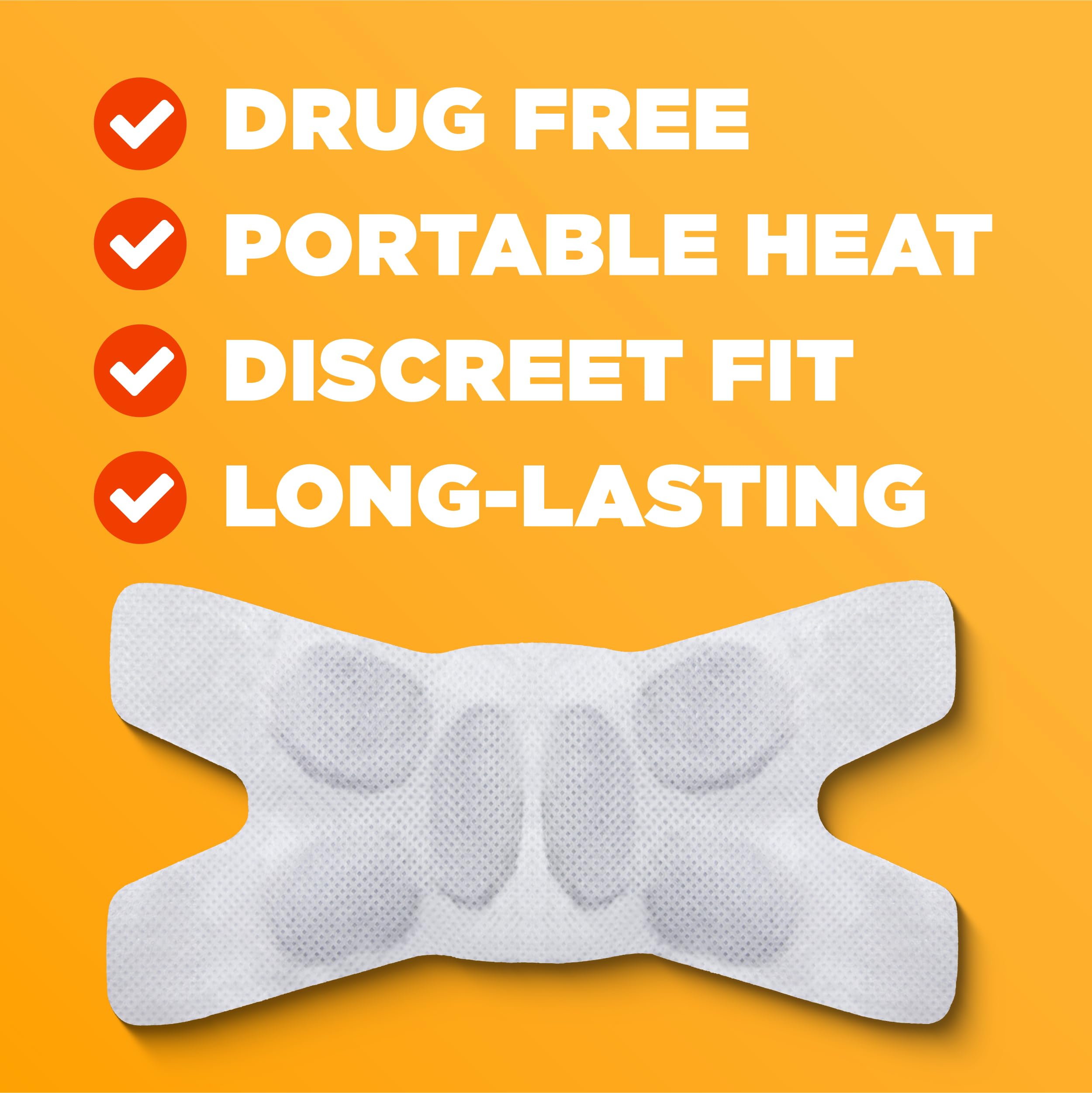 ThermaCare Adhesive Portable Heating Pad, Disposable Joint Therapy Pain Relief Heat Patches, Multi-Purpose Heat Wraps, HSA/FSA Eligible & Approved, 8 Count