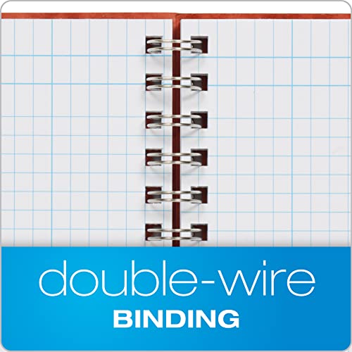 Tops TOP35061 Computation Book, 11.75 x 9.5 Inches, Double Wire, 152 Numbered Pages, Quadrille Ruled, 76 Sheets, Buff, (35061)