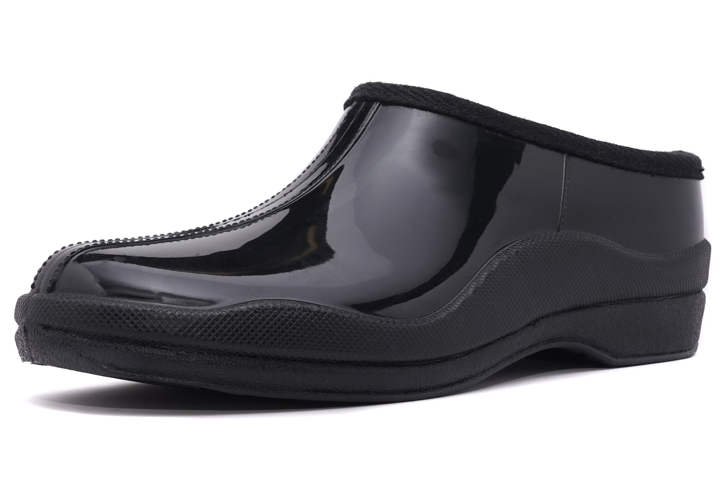 Charles Albert Waterproof Clogs for Women with Fleece Liner, Ankle Garden Boots, Black, 8