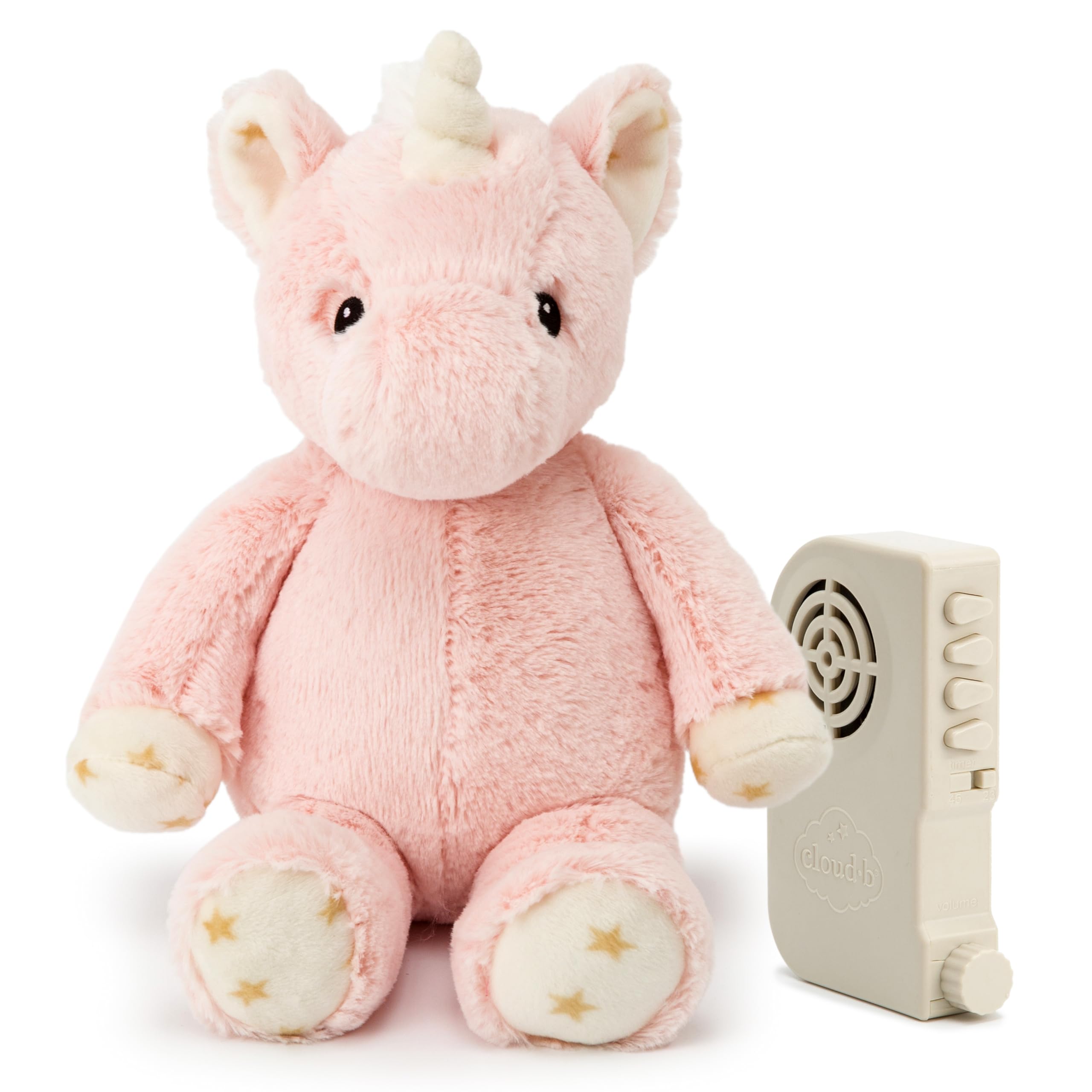 Cloud b Sound Machine with White Noise Soothing Sounds | Cuddly Stuffed Animal | Adjustable Settings and Auto-Shutoff | Ella The Unicorn™