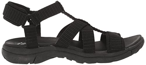 Dr. Scholl's Shoes Womens Adalia Sport Sandal Black Fabric 6.5 M