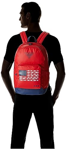 Columbia Unisex PFG PHG Zigzag 22L Backpack, Red Spark/Carbon/PFG Fish Flag, One Size