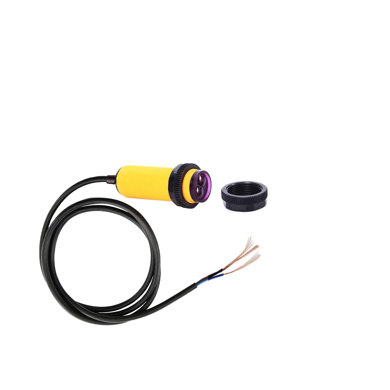 DaFuRui 2 Pack E18-D80NK Infrared Reflectance Sensor Module Obstacle Avoidance Detection Sensor 5V Switch Detect 3-80cm Compatible for Arduino