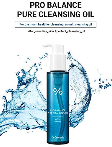 Dr.Ceuracle Pro Balance Deep Cleansing OilㅣSunflower Seed Oil 44%ㅣDaily Remover for Makeup, Blackhead MeltingㅣSkin Balancing Cleanser for All Skin Types 5.24 fl oz.