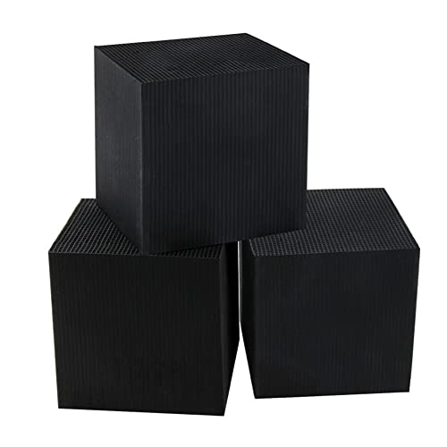 Mekek Activated Carbon Aquarium Filter, Fish Tank Cleaner Cube Honeycomb Structure Charcoal Deodorant Water Purifier, Aquarium Water Purifier Cube for Fish Tank, Ponds Small 10x10x5cm