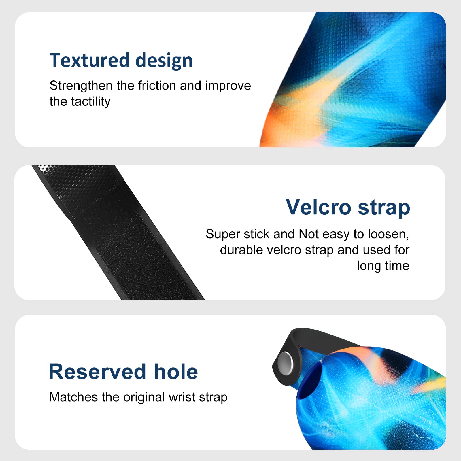 Compatible with Meta Quest Pro Accessories, Silicone Grip Cover Protector with Knuckle Straps for Quest Touch Pro Controller, Anti-Throw/Steady Signal/Unobstructed Camera Tracking (Aurora)