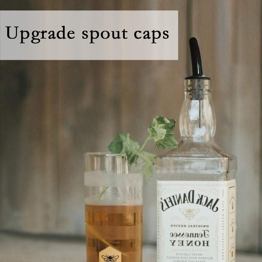 GOLF Pout Spouts caps for Liquor Bottles, 50 Pcs Rubber Pourer Spout Cover Liquor Bottles Dust Caps [New Upgrade]