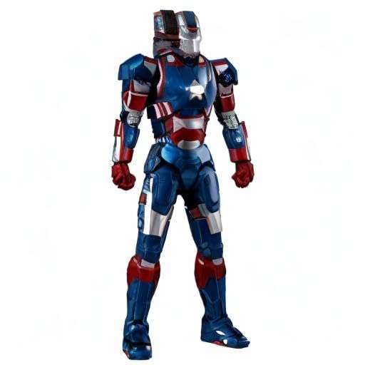 threezero Marvel Studios The Infinity Saga: Iron Patriot 1:12 Scale DLX Collectible Figure,Multicolor,3Z02570W0