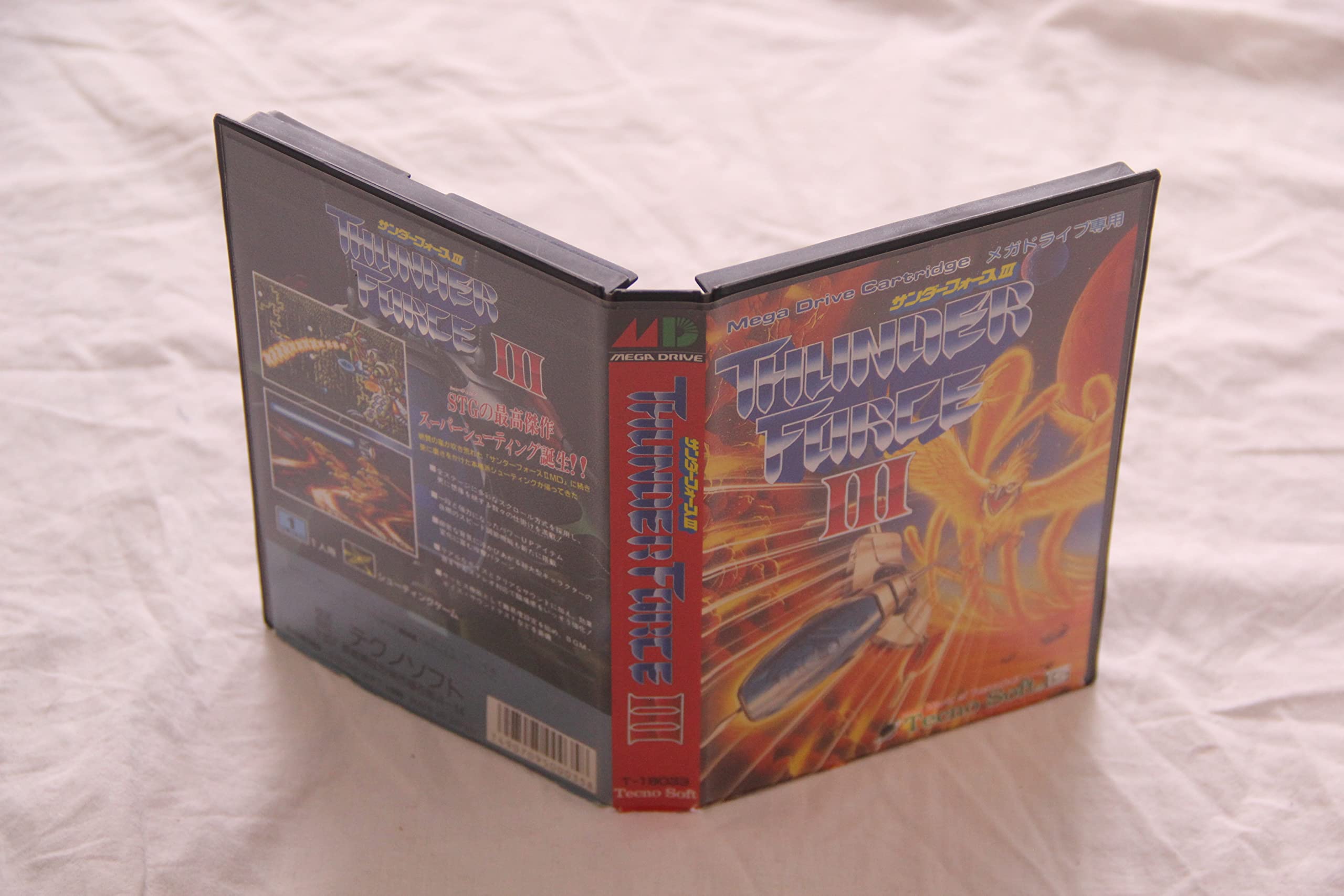 Thunder Force III SEGA Mega Drive Japan Original with Manual Game T-18013