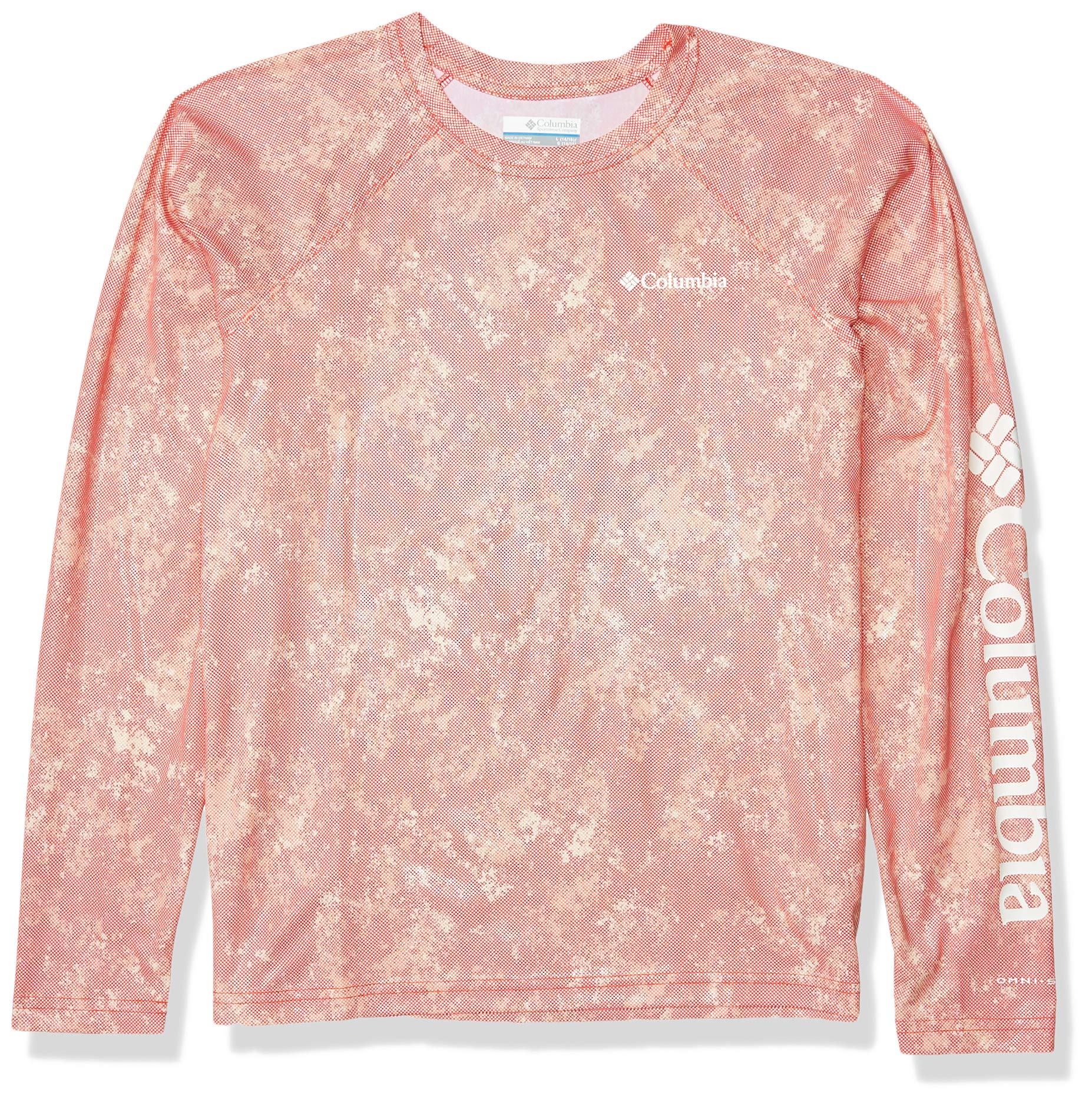 Columbia Youth Solar Chill Printed Long Sleeve Shirt, Moisture Wicking