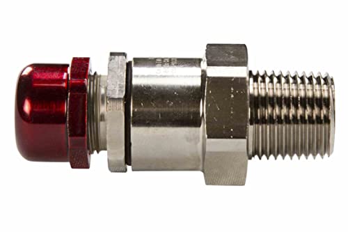 Explosion Proof Cable Gland 3/4" NPT Nickel Plated Brass 0.24-0.46" OD C1D1 ATEX IEC Ex N4X