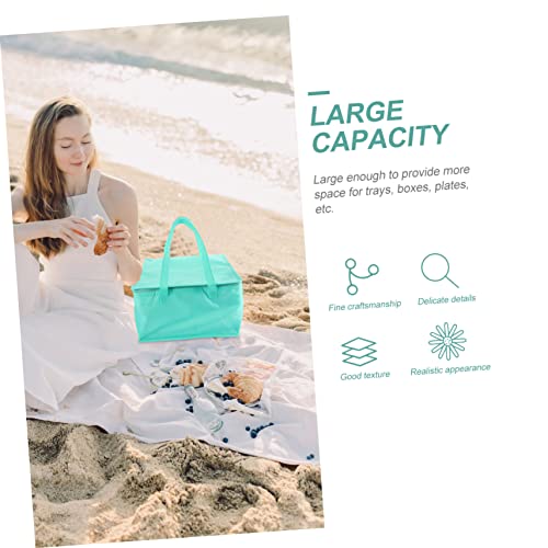 UPKOCH Insulation Bag Cooler Bag Handbag Storage Organizer Insulated Bags for Food Tote Bag Backpack Pizza Food Delivery Tote Delivery Handle Container Window Cooler Bag Fabric