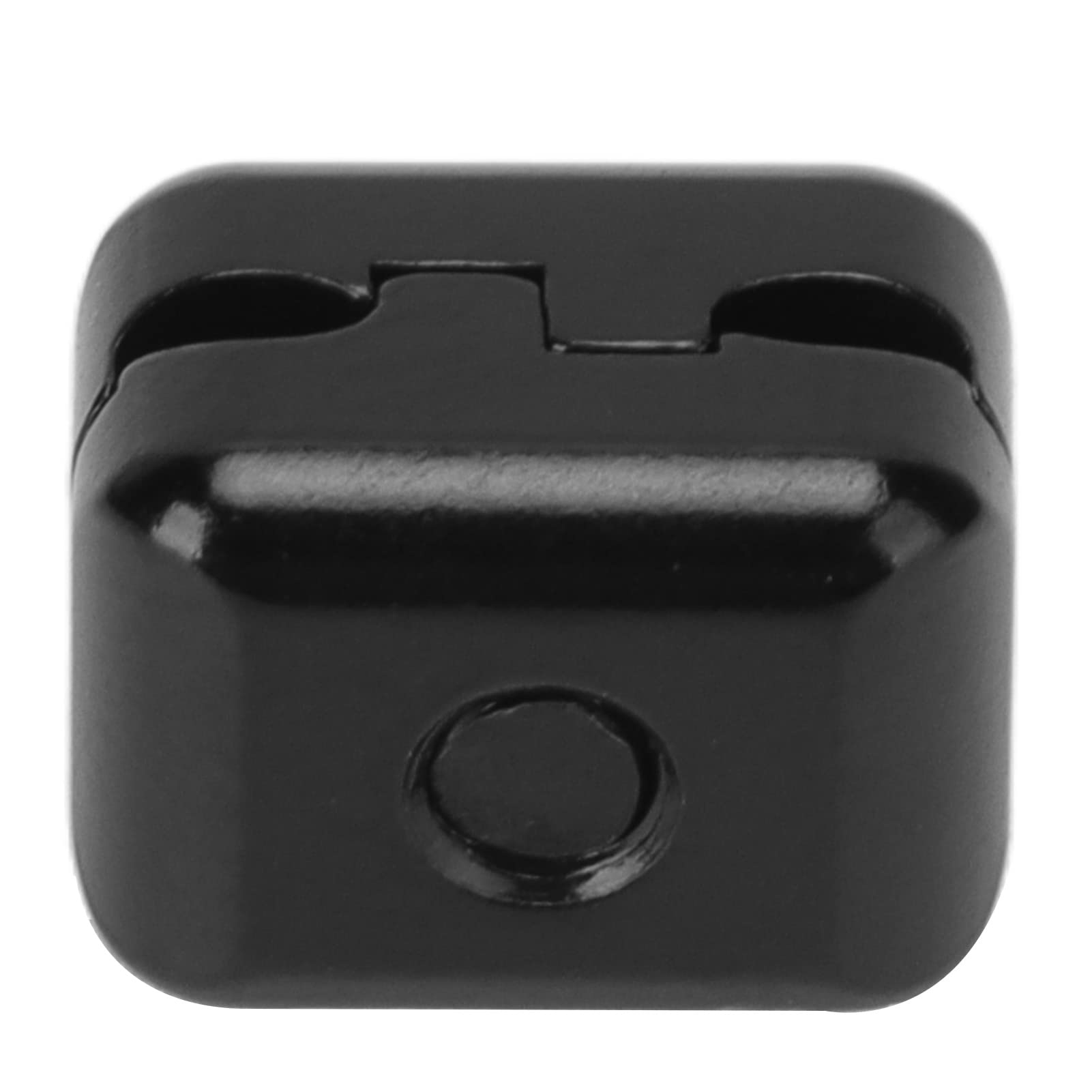 Compound Bow Cable Fastener Clip, Easy to Install Aluminum Alloy Arrow Rest Cable Clamp Buckle Drop Away for Archery(Black)