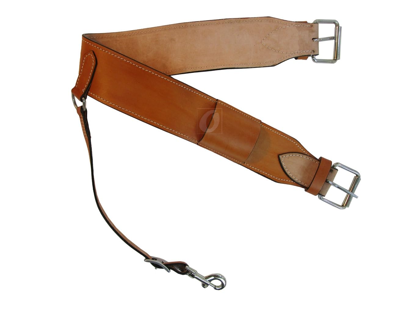 CUSTOM LEATHER REAR CINCH HORSE SADDLE WESTERN ROPING RANCH BACK GIRTH
